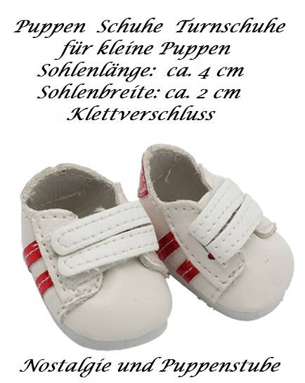 Puppenkleidung Puppenschuhe Puppen Turnschuhe ca 4... nur 14.90 EUR